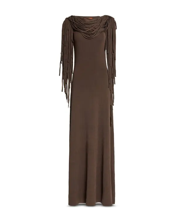 Altuzarra Chaney Fringe Embellished Maxi Dress