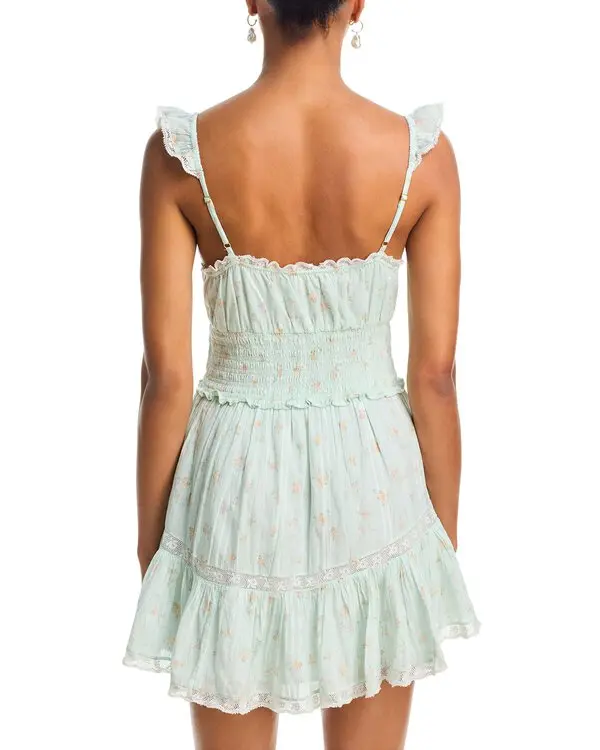LoveShackFancy Maralina Lace Trim Dress