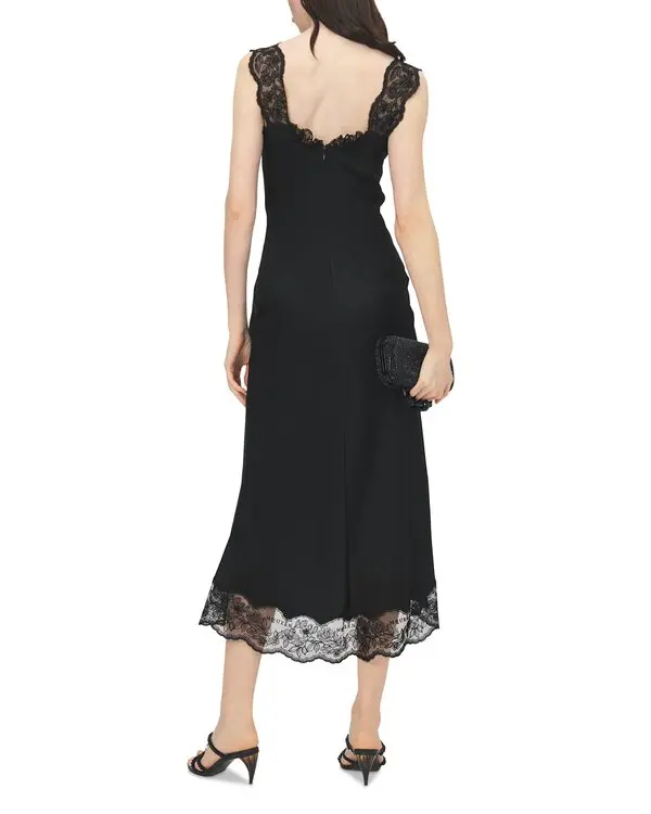 Alexander McQueen Satin Back Crepe Dress