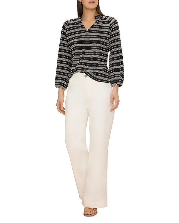 NIC+ZOE Dashing Split Neck Top