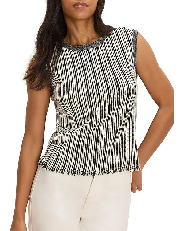 NIC+ZOE This And That Sleeveless Sweater - Black Multi