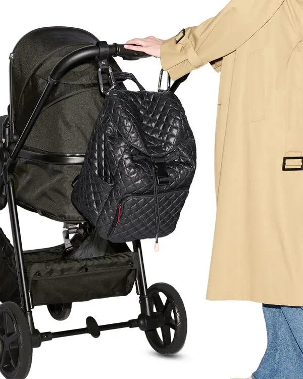 Mz Wallace Quilted Nylon Backpack