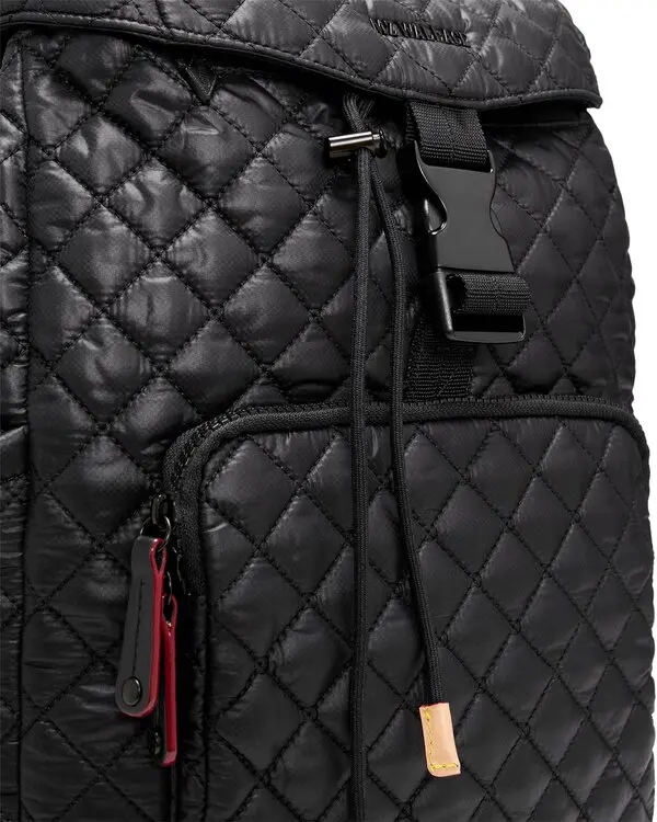 Mz Wallace Quilted Nylon Backpack