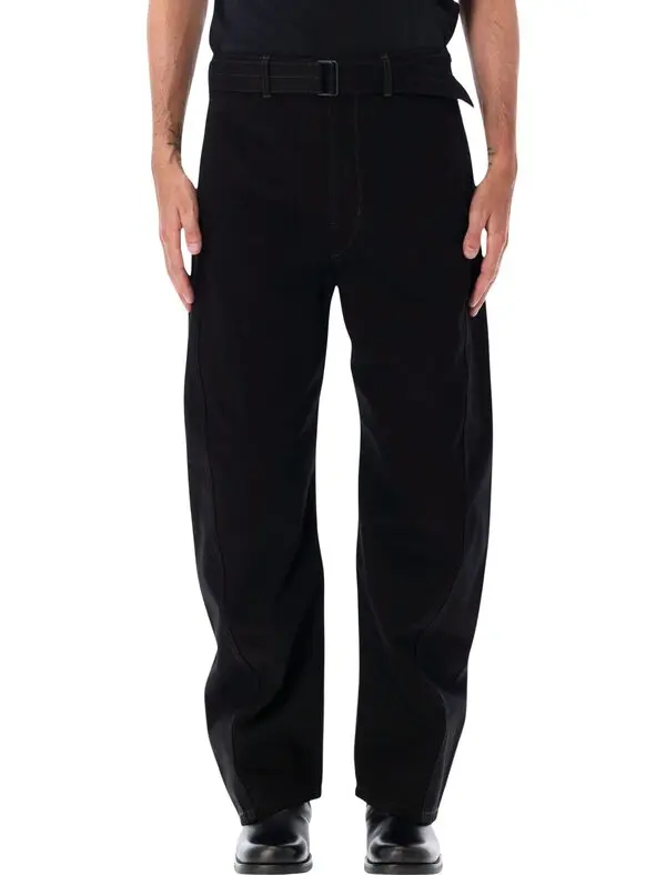 LEMAIRE Tailored Cotton Trousers - Nero