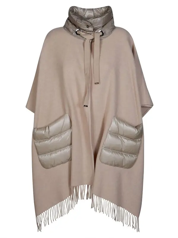 Herno Cozy Poncho With Stylish Detailing Fall/winter 2026