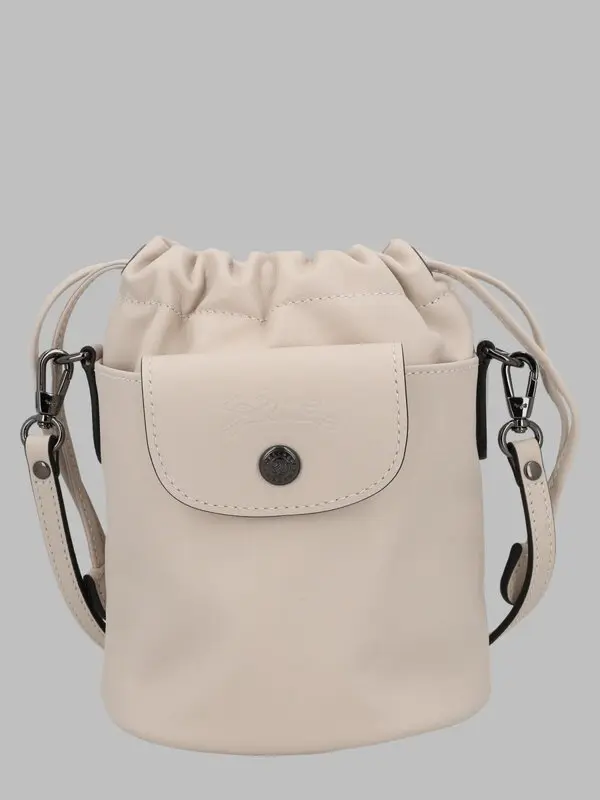 Longchamp Leather Mini Bucket Crossbody Bag