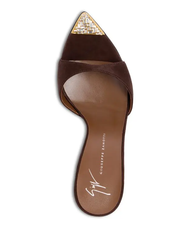 GIUSEPPE ZANOTTI Intriigo Embellished Toe Slide Sandals