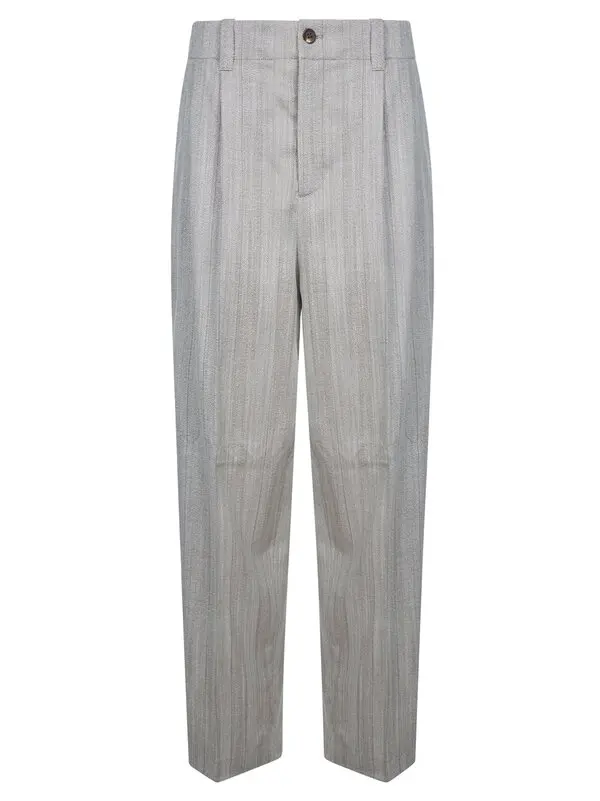 GOLDEN GOOSE Wool Jogging Pants - Grigio