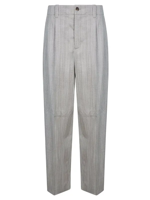 GOLDEN GOOSE Wool Jogging Pants - Grigio