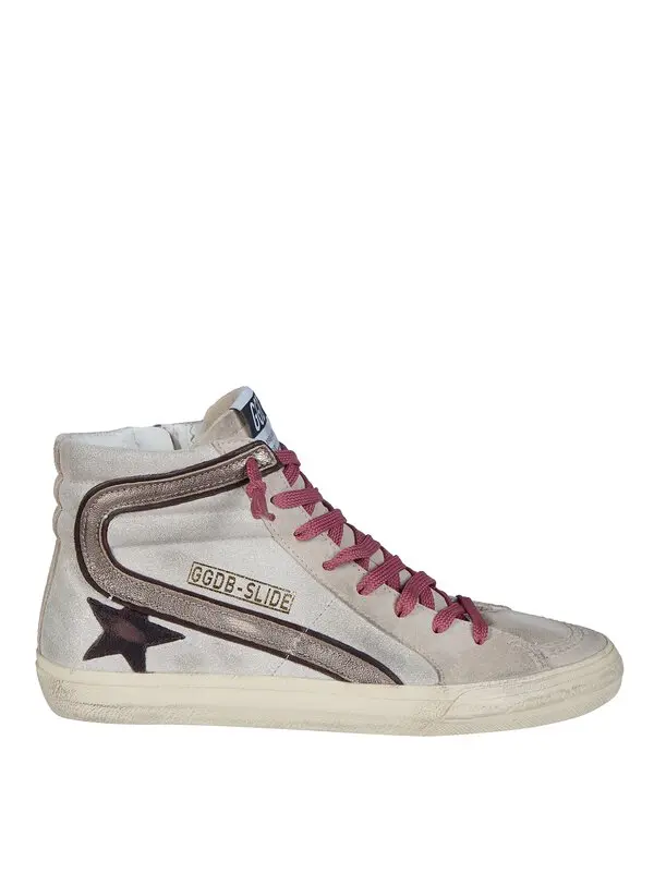 GOLDEN GOOSE Shimmering Star-embellished High Top Sneakers