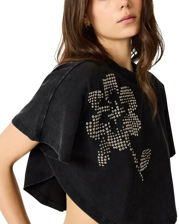 Steve Madden Callum Embellished Knit Top