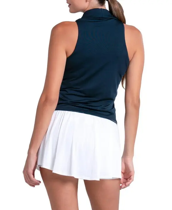 Lucky In Love Club Polo Tank - Navy