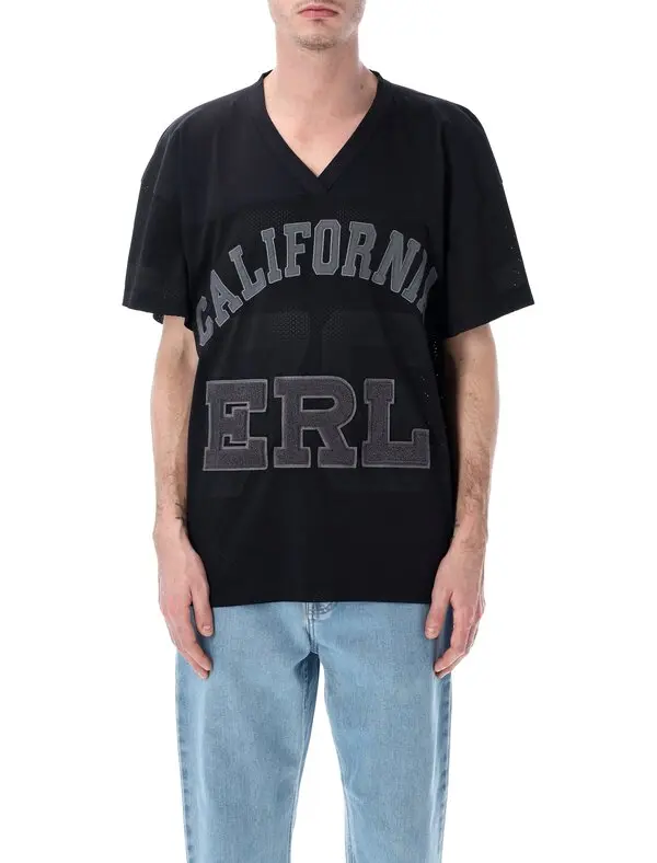 ERL Mesh Football Jersey T-shirt - Black