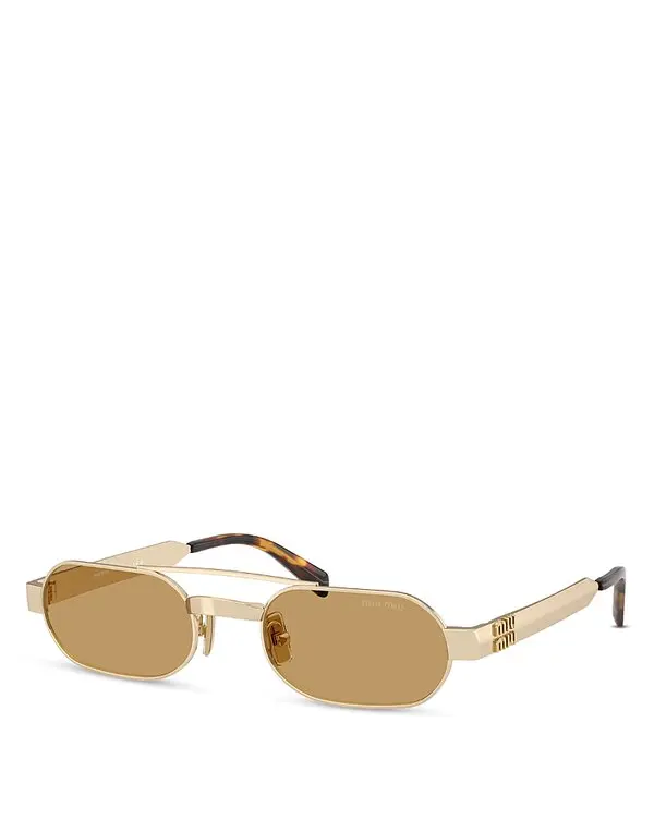 Miu Miu Oval Sunglasses, 52mm