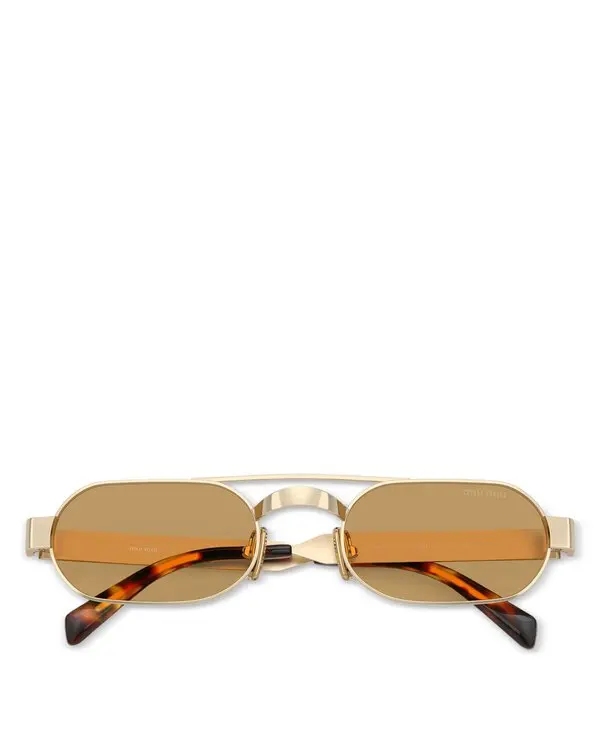 Miu Miu Oval Sunglasses, 52mm
