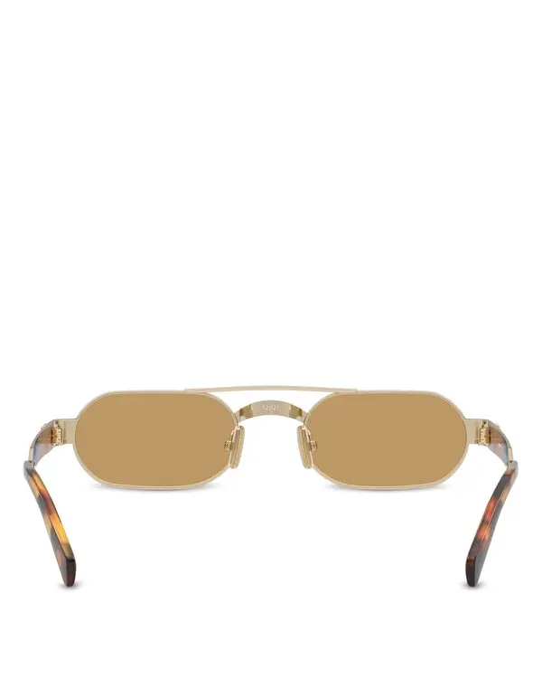 Miu Miu Oval Sunglasses, 52mm