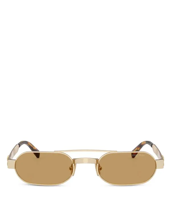 Miu Miu Oval Sunglasses, 52mm