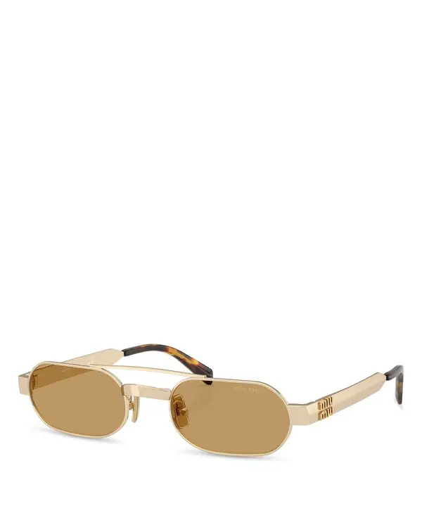 Miu Miu Oval Sunglasses, 52mm