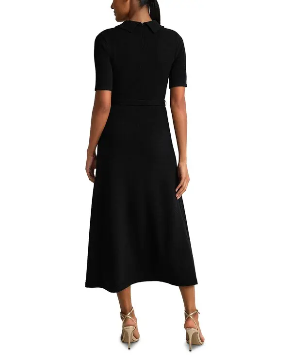 St. John Legacy Crepe Wool Blend Shirt Dress