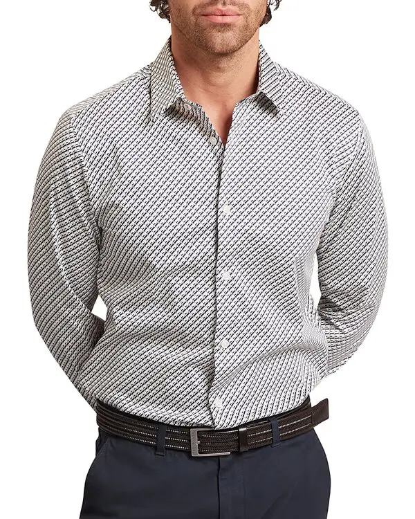 Ted Baker London Grelish Slim Fit Micro Pattern Shirt - Grey
