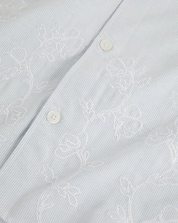 Ted Baker London Josef Relaxed Fit Floral Embroidery Shirt
