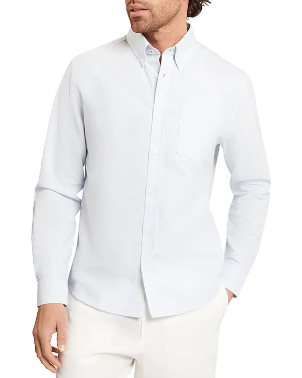 Ted Baker London Diaby Relaxed Fit Embroidered Floral Stripe Shirt