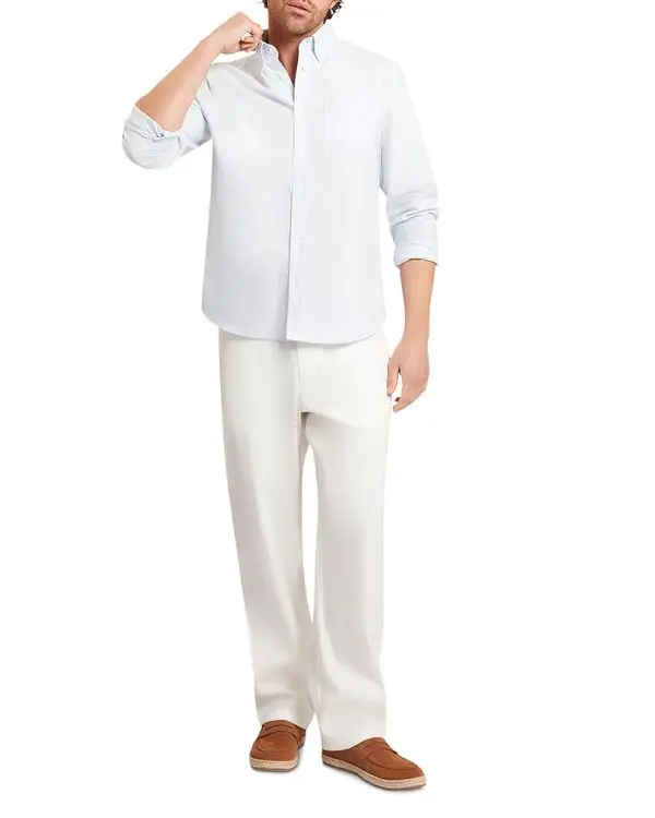Ted Baker London Diaby Relaxed Fit Embroidered Floral Stripe Shirt