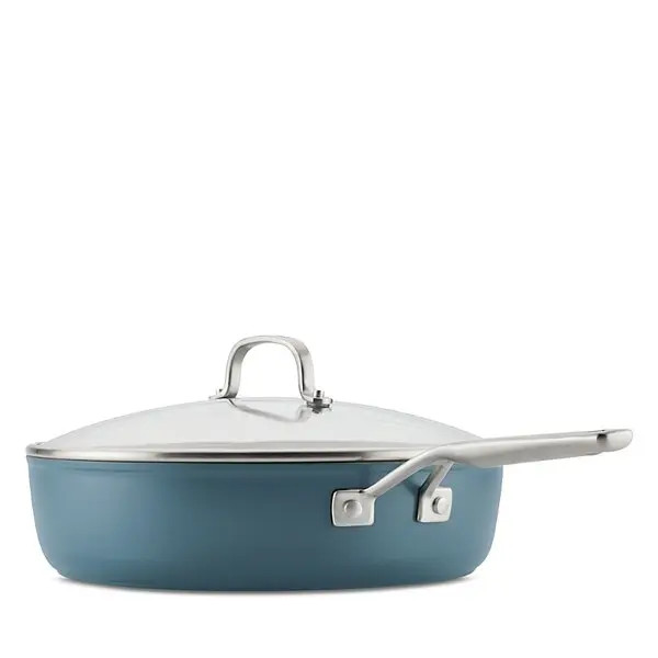 KITCHENAID Hard Anodized Ceramic Induction Saute Pan With Lid - Blue