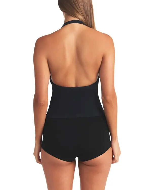 SKIMS Smooth Layers Halter Top - Obsidian