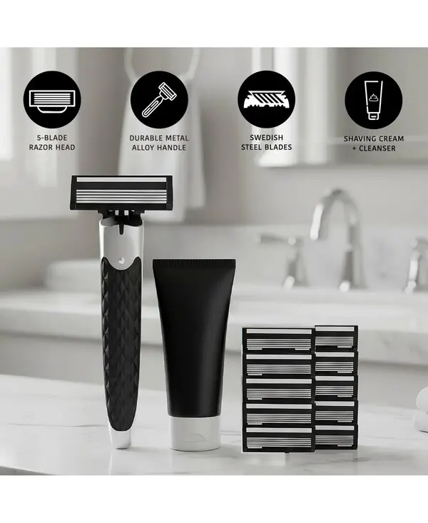 PURSONIC Premium Comfort Shaving Kit Complete Grooming Essentials