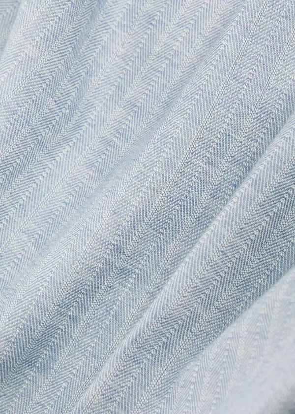 WAX LONDON Eldon Striped Cotton And Linen-blend Jacket