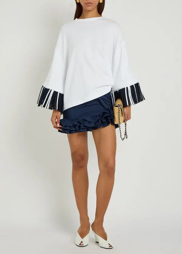 Jacquemus La Mini Jupe Playa Ruffled Mini Skirt