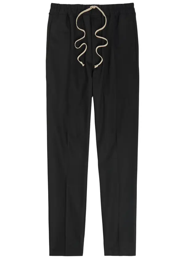 Rick Owens Slim-leg Stretch-wool Sweatpants