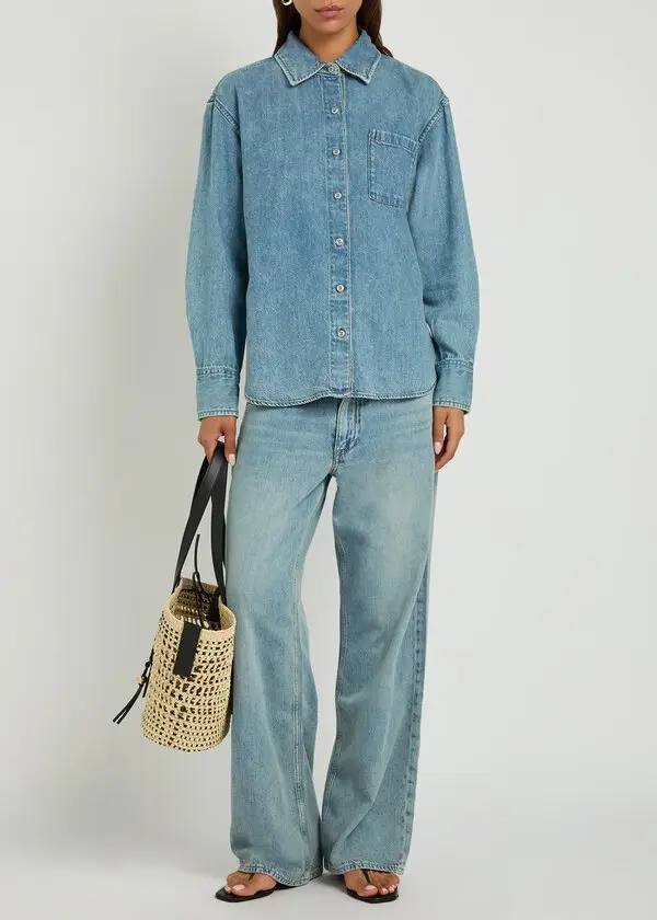 Rag & Bone Connie Denim Shirt - Blue