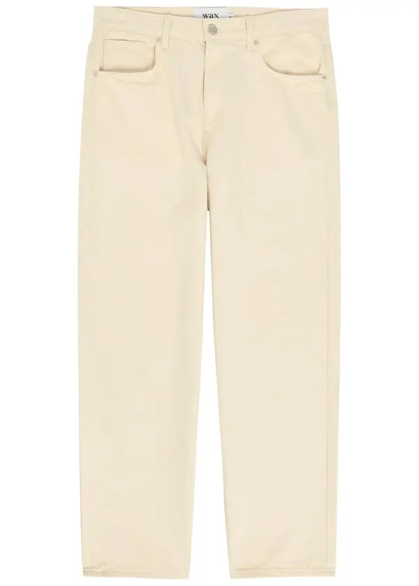 WAX LONDON Felix Loose Straight-leg Jeans - Ecru