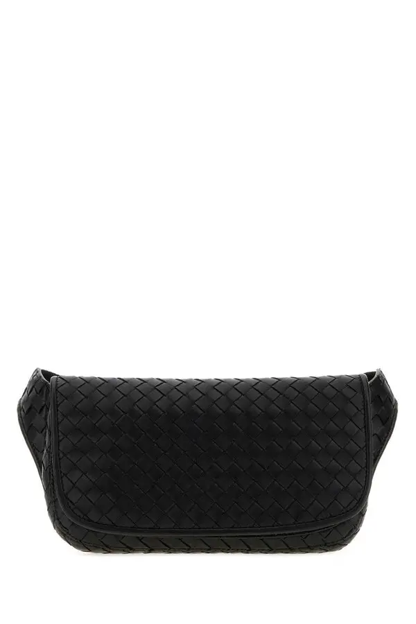 Bottega Veneta Woven Lamb Leather Belt Bag - Black