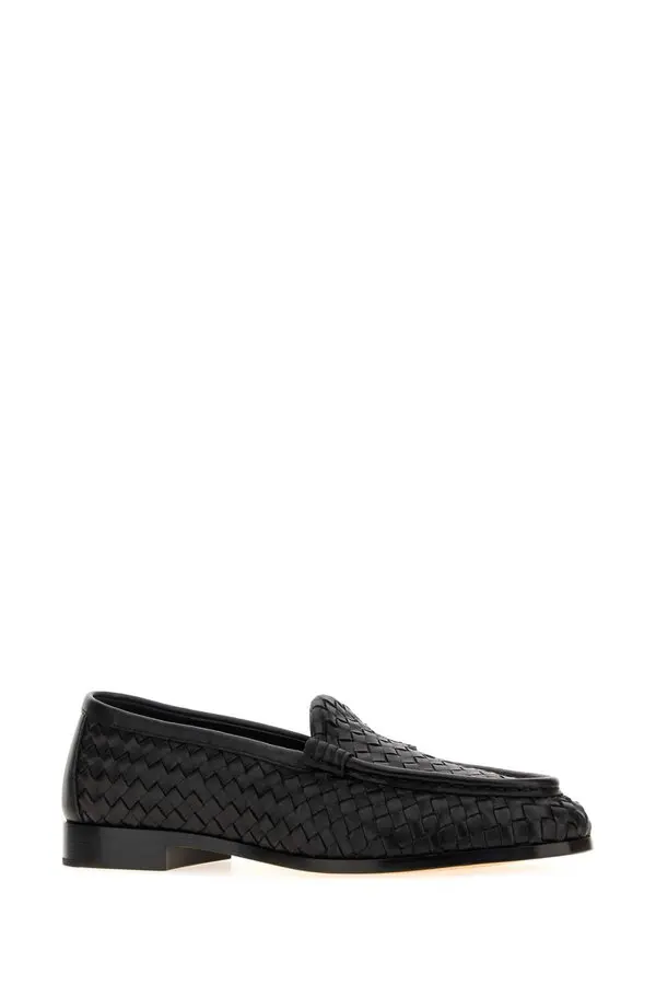 Bottega Veneta Leather Loafers - Black