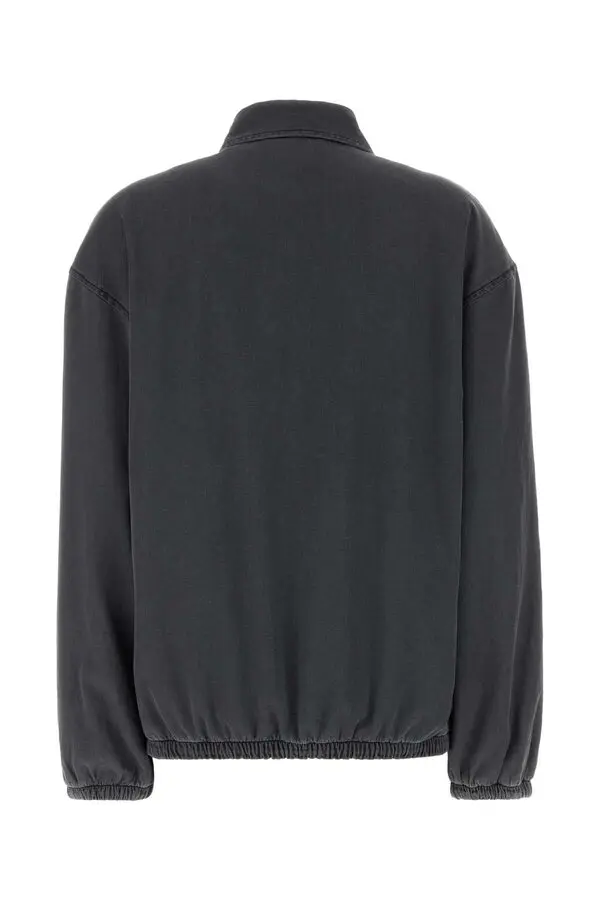 Miu Miu Dark Grey Cotton Bomber Jacket