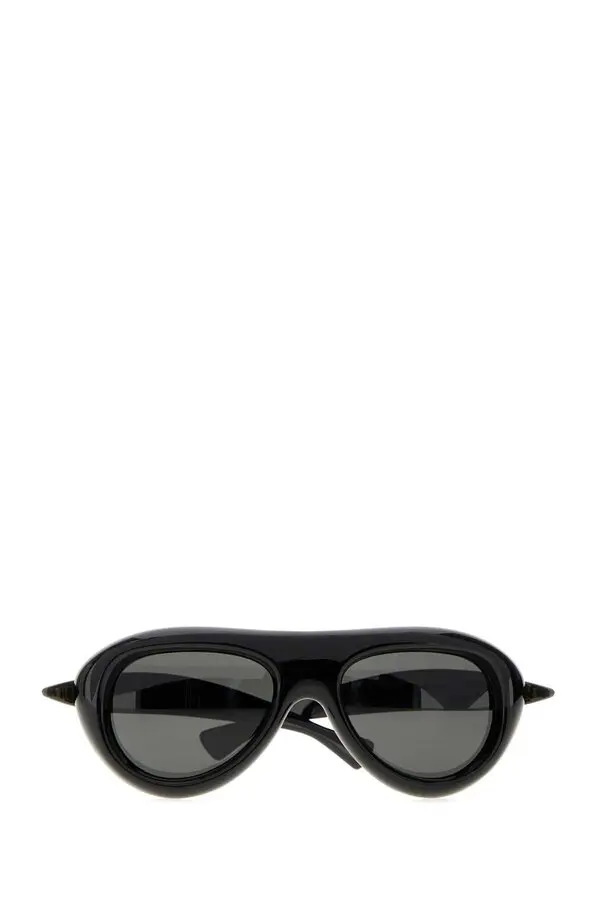 Bottega Veneta Acetate Sardine Sunglasses - Black