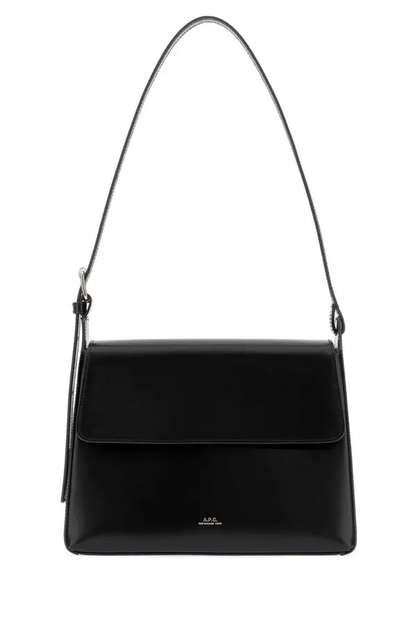 A.p.c. Leather Virginie Shoulder Bag - Black