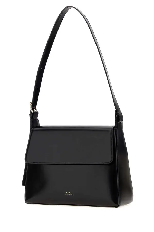 A.p.c. Leather Virginie Shoulder Bag - Black