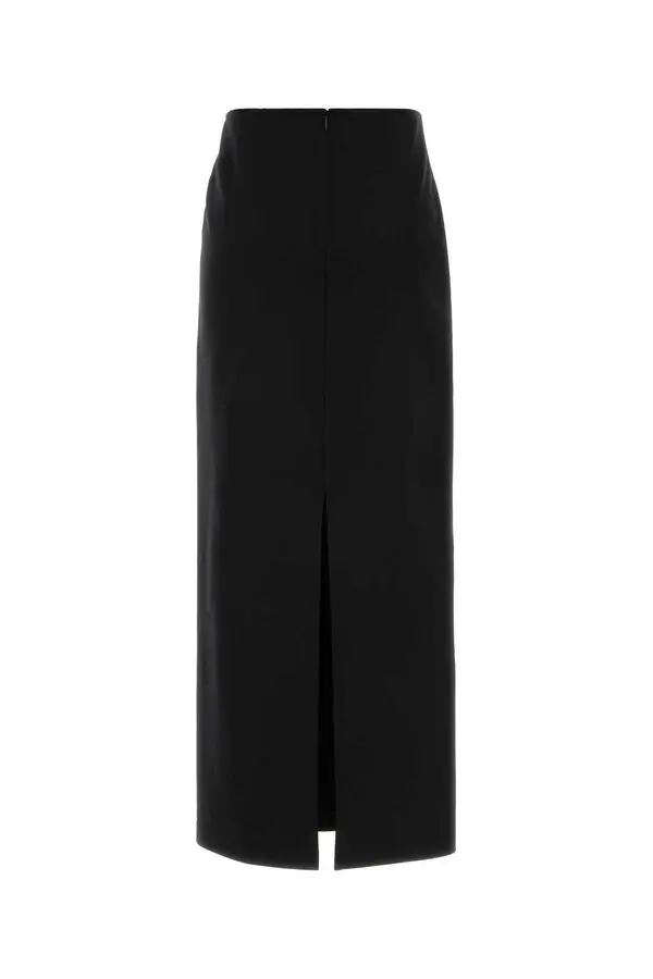 JIL SANDER Stretch Wool Blend Skirt