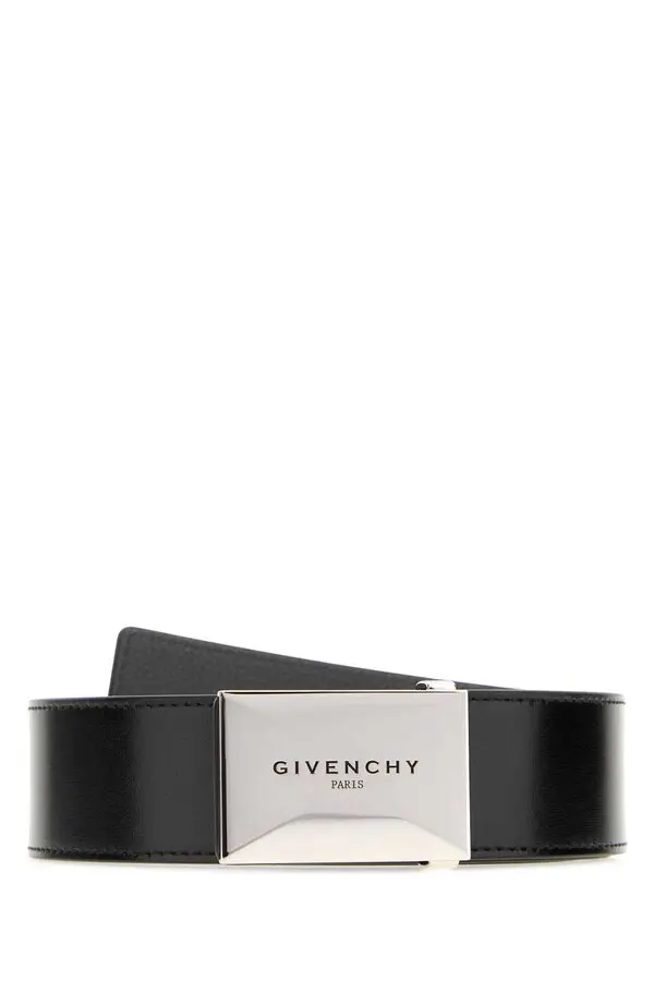Givenchy Leather Plaque Belt - Black