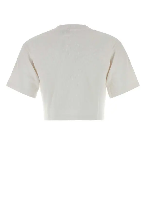 Off-White Stretch Cotton T-shirt - White