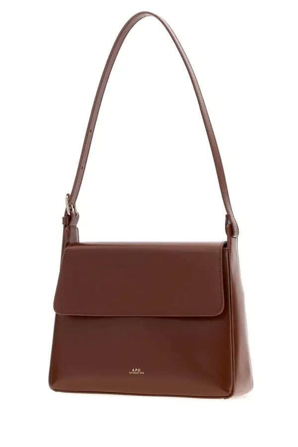 A.p.c. Leather Virginie Shoulder Bag - Brown