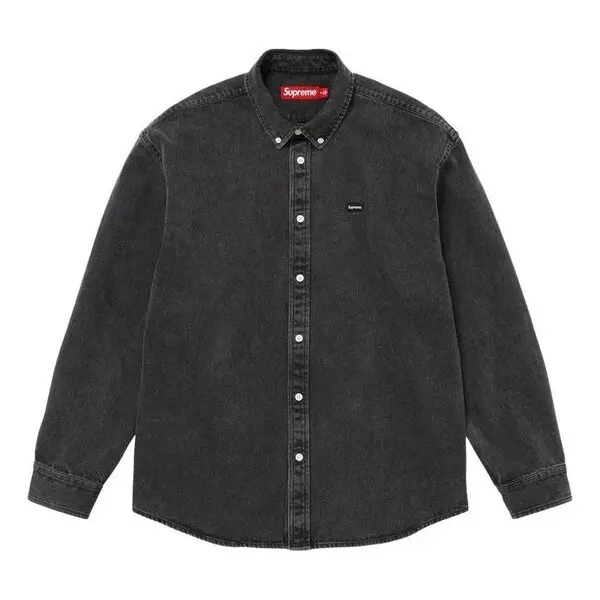 Supreme Ss26 Small Box Denim Shirt - Black