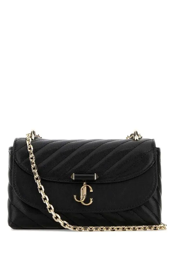 JIMMY CHOO Leather Curve Shoulder Bag