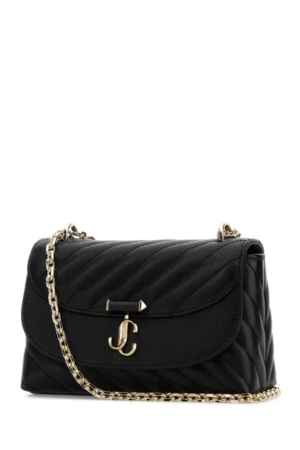 JIMMY CHOO Leather Curve Shoulder Bag