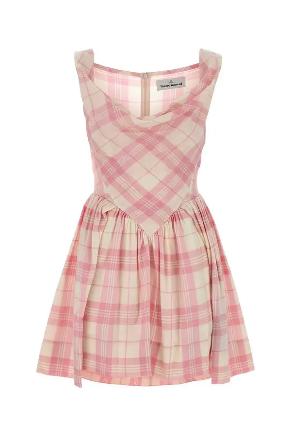 VIVIENNE WESTWOOD Embroidered Crepe Sunday Mini Dress - Multicolor