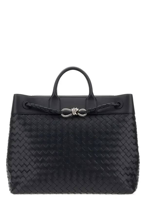 Bottega Veneta Woven Leather Travel Bag - Blue